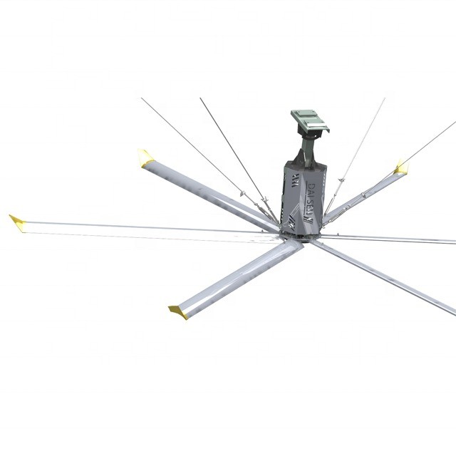 Restaurant 7.3m 24FT Big Air Flow Ceiling Fan with Gearbox and Aluminum ...