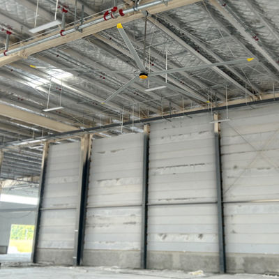 1.5KW Power Supply 5-Blade 7.3m 24FT JUNYI Industrial HVLS Ceiling Fan ...